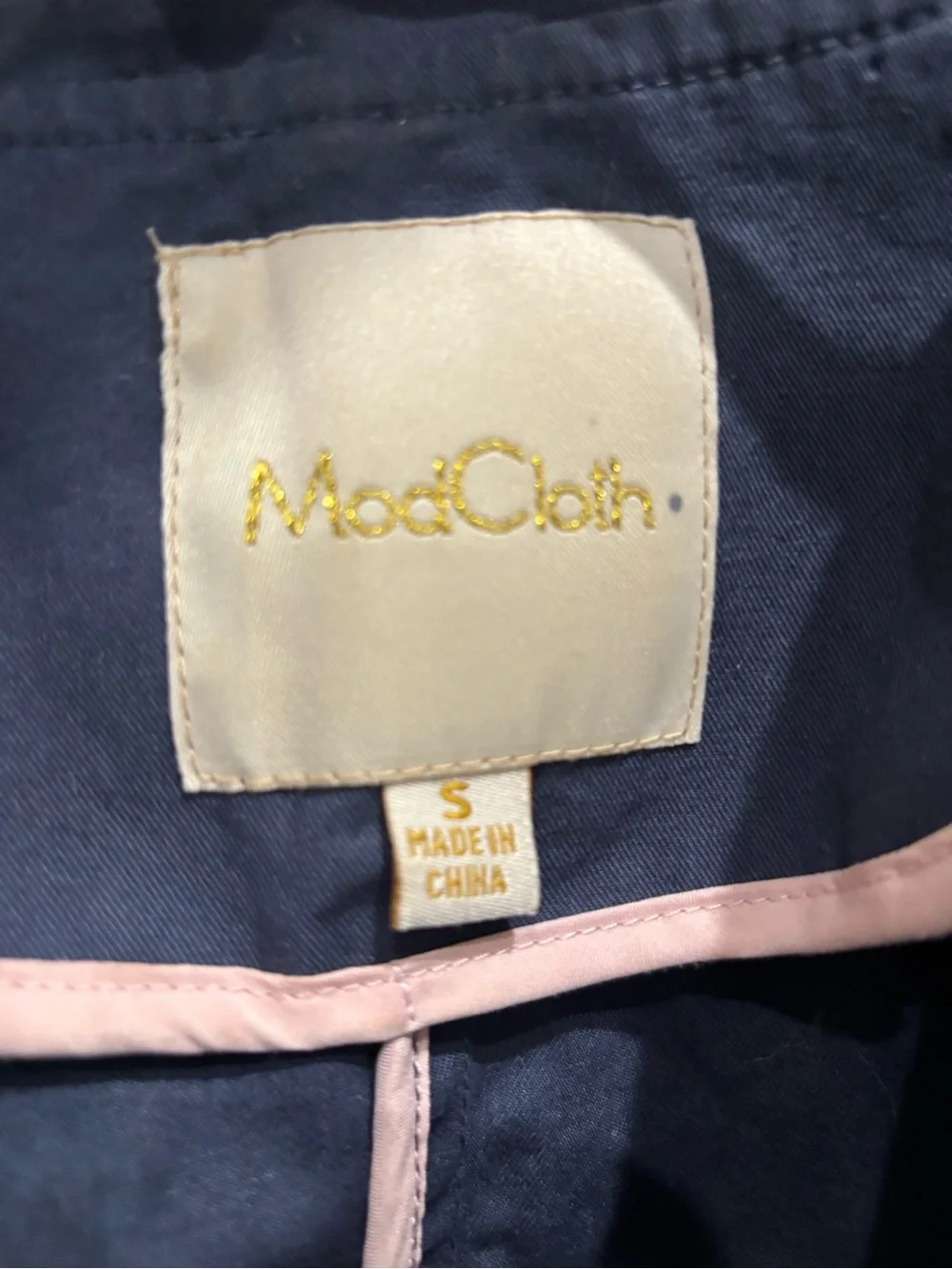 Modcloth | Jackets & Coats | Modcloth Navy Utility Jacket With Pale ...